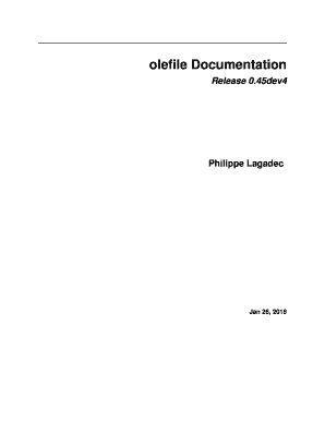 Fillable Online olefile Documentation Fax Email Print - pdfFiller