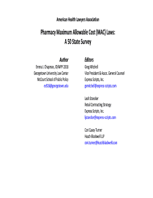Fillable Online Pharmacy Maximum Allowable Cost (MAC) Laws: Fax Email ...