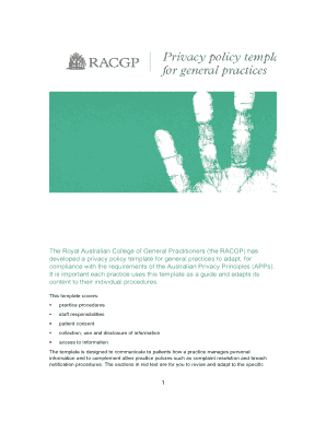 Fillable Online The Royal Australian College of General Practitioners ...