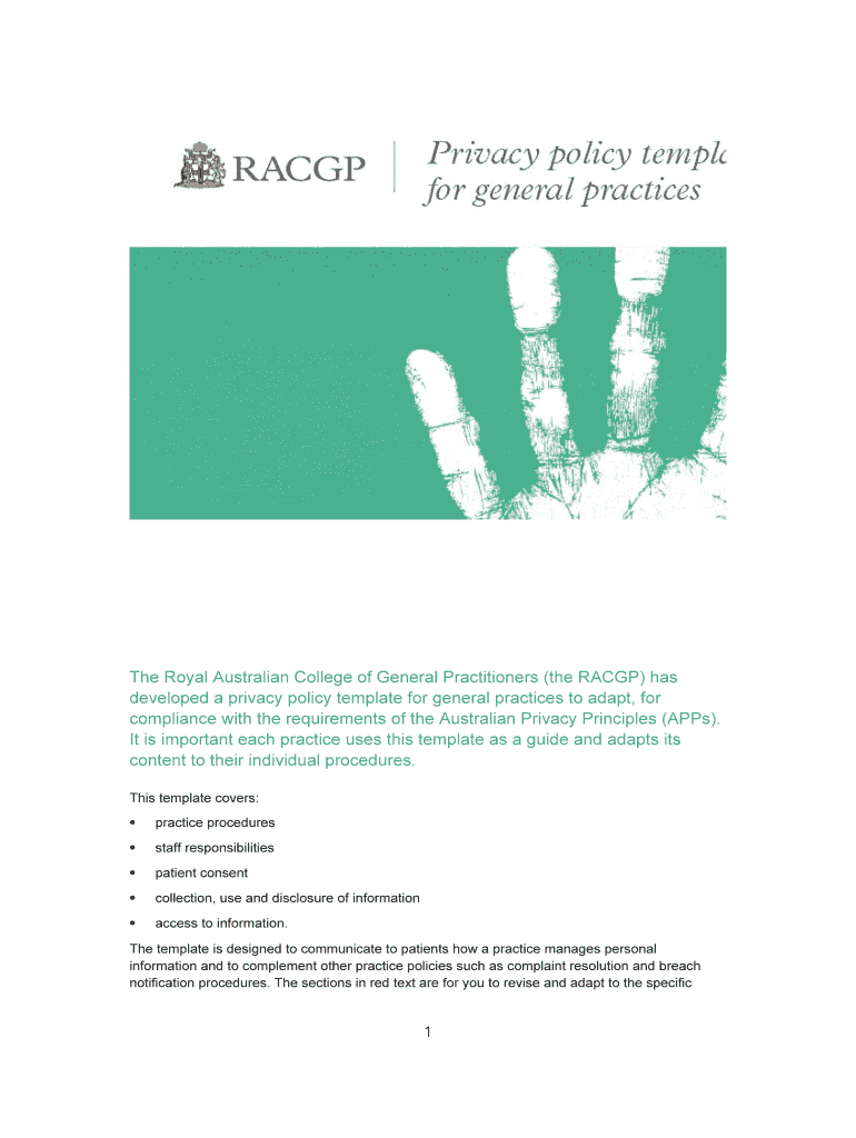 Fillable Online The Royal Australian College of General Practitioners ...
