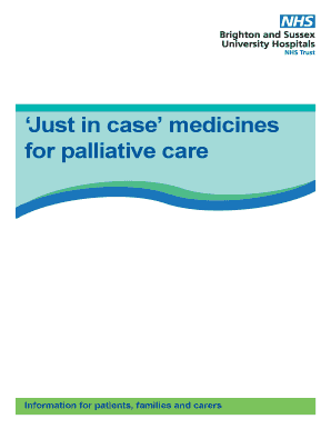 Fillable Online Just in case medicines Fax Email Print - pdfFiller