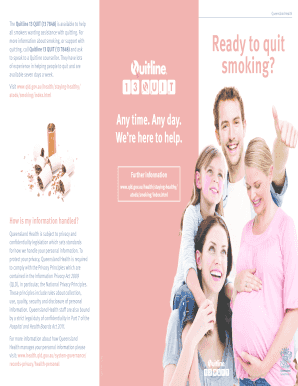 Fillable Online The Quitline 13 QUIT (13 7848) is available to help Fax ...