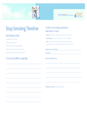 Fillable Online Stop Smoking Timeline Fax Email Print - pdfFiller