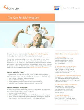 Fillable Online Quit For Life Program Fax Email Print - pdfFiller