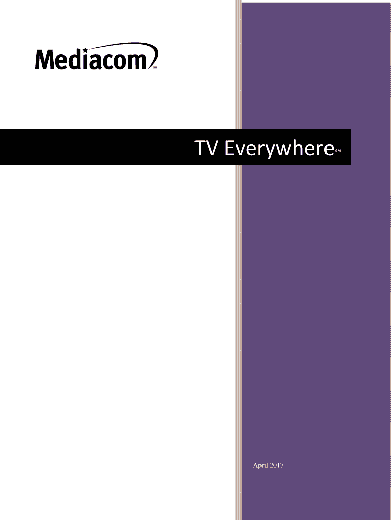 Fillable Online TV Everywhere Fax Email Print - pdfFiller