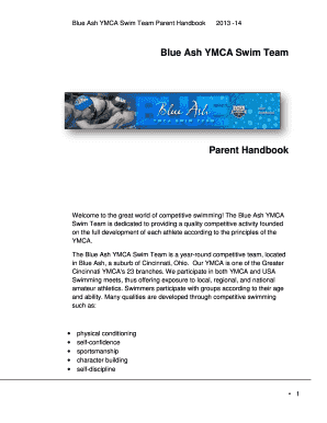Fillable Online Blue Ash YMCA Swi Fax Email Print - pdfFiller