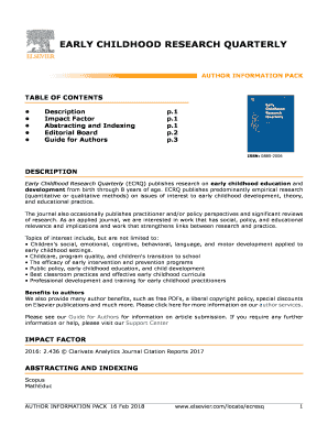 Fillable Online Early Childhood Research Quarterly (ECRQ) publishes ...