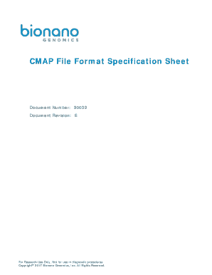Fillable Online CMAP File Format Specification Sheet Fax Email Print ...