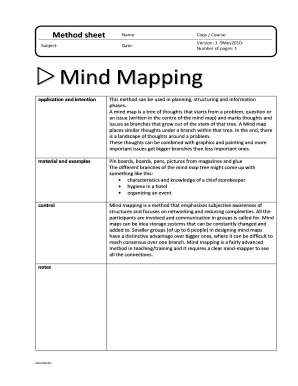 Fillable Online Method sheet Fax Email Print - pdfFiller