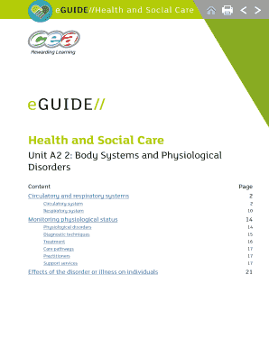 Fillable Online Unit A2 2: Body Systems and Physiological Fax Email ...