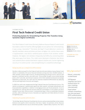 Fillable Online First Tech Federal Credit Union Fax Email Print - pdfFiller