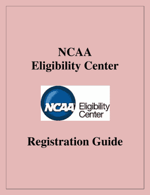 Fillable Online Register with the NCAA Eligibility Center Fax Email ...