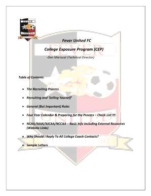 Fillable Online Fever United FC Fax Email Print - pdfFiller