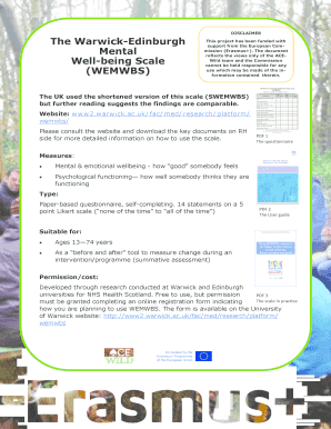 Fillable Online The Warwick-Edinburgh Fax Email Print - pdfFiller