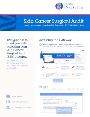 Fillable Online Skin Cancer Surgical Audit Fax Email Print - pdfFiller