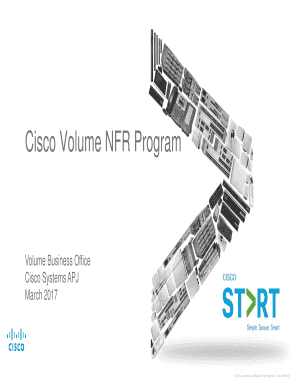 Fillable Online Cisco Volume NFR Program Fax Email Print - pdfFiller