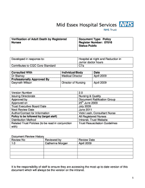 Fillable Online Verification of Adult Death by Registered Fax Email ...