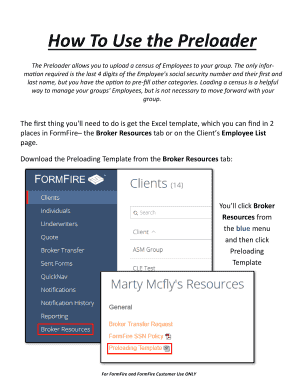 Fillable Online How To Use the Preloader Fax Email Print - pdfFiller