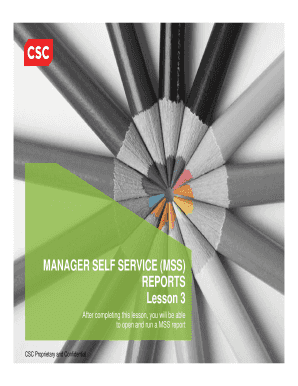 Fillable Online MANAGER SELF SERVICE (MSS) Fax Email Print - pdfFiller