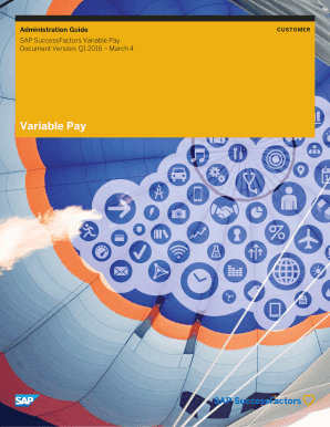 Fillable Online SAP SuccessFactors Variable Pay Fax Email Print - pdfFiller