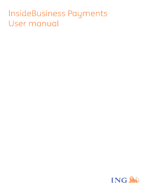 Fillable Online ING InsideBusiness is a digital international Fax Email ...