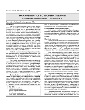 Fillable Online : POSTOPERATIVE Fax Email Print - pdfFiller