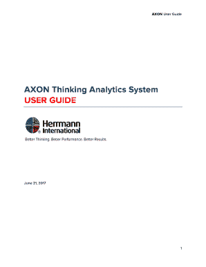 Fillable Online AXON User Guide Fax Email Print - pdfFiller