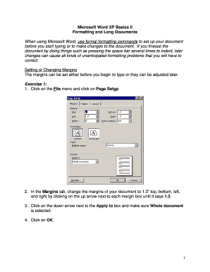 Fillable Online Formatting and Long Documents Fax Email Print - pdfFiller