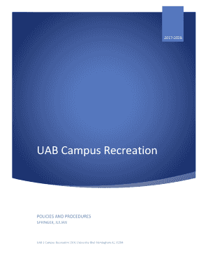 Fillable Online UAB Campus Recreation Fax Email Print - pdfFiller