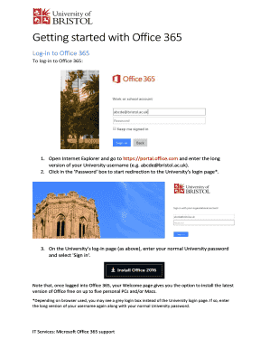 Fillable Online Log-in to Office 365 Fax Email Print - pdfFiller