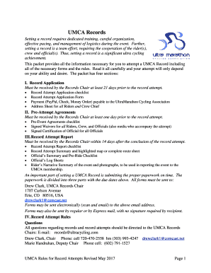 Fillable Online UMCA Records Fax Email Print - pdfFiller