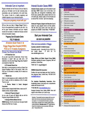 Fillable Online *Keep your pregnancy record with you* Fax Email Print ...