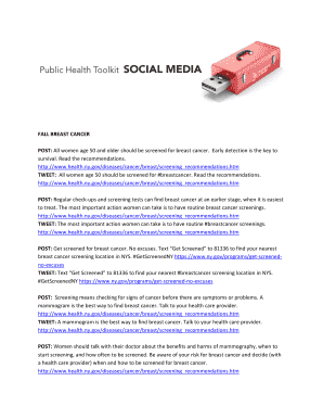 Fillable Online FALL BREAST CANCER Fax Email Print - pdfFiller