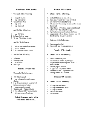 Fillable Online Ileostomy Diet Guidelines Fax Email Print - pdfFiller