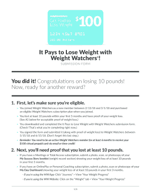 Fillable Online 2018 CHS LiveWELL Healthy Weight Reward Form Fax Email ...