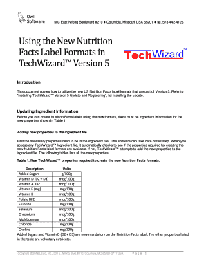Fillable Online Using the New Nutrition Fax Email Print - pdfFiller