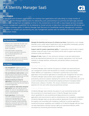 Fillable Online CA Identity Manager SaaS Fax Email Print - pdfFiller