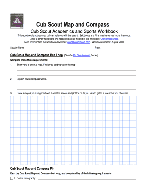 Fillable Online Cub Scout Map and Compass Fax Email Print - pdfFiller