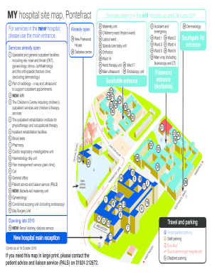 Pontefract Hospital Map - Fill Online, Printable, Fillable, Blank ...