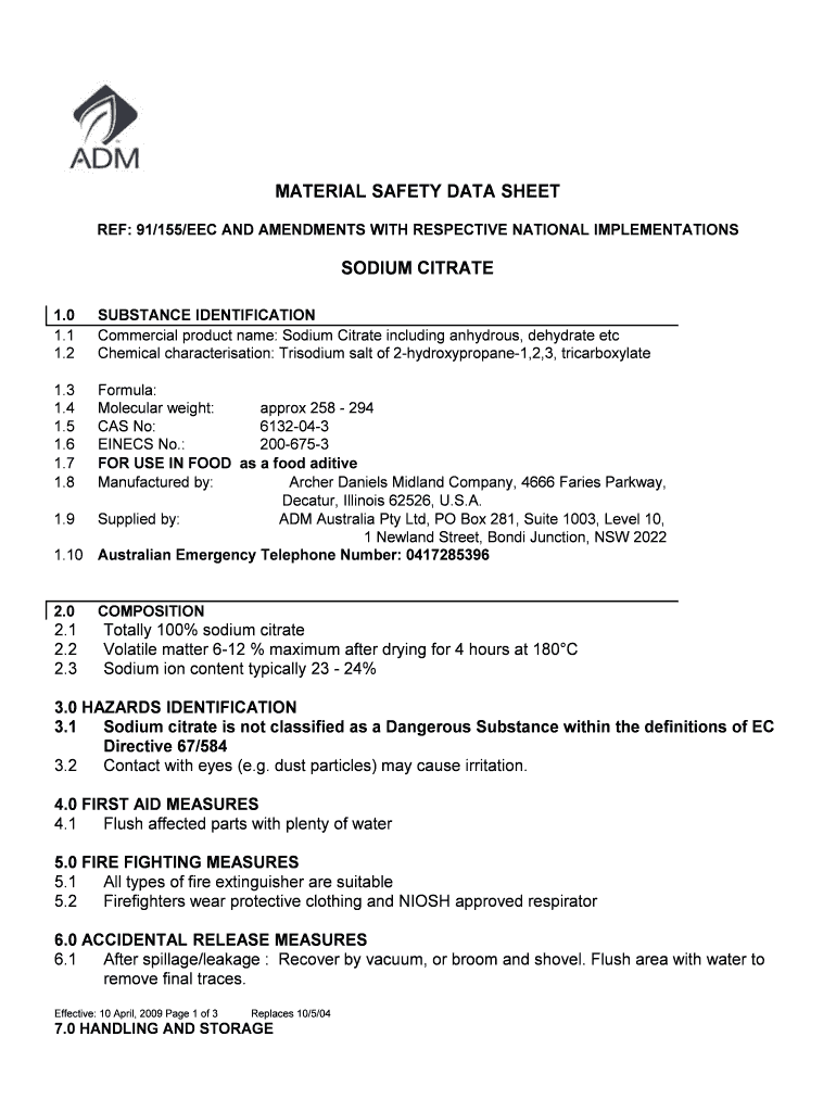 Fillable Online REF: 91/155/EEC AND AMENDMENTS WITH RESPECTIVE NATIONAL ...