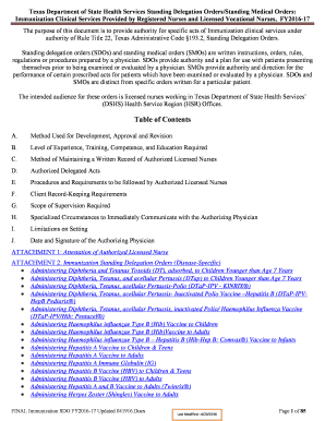 Fillable Online Texas Department of State Health Services Standing ...