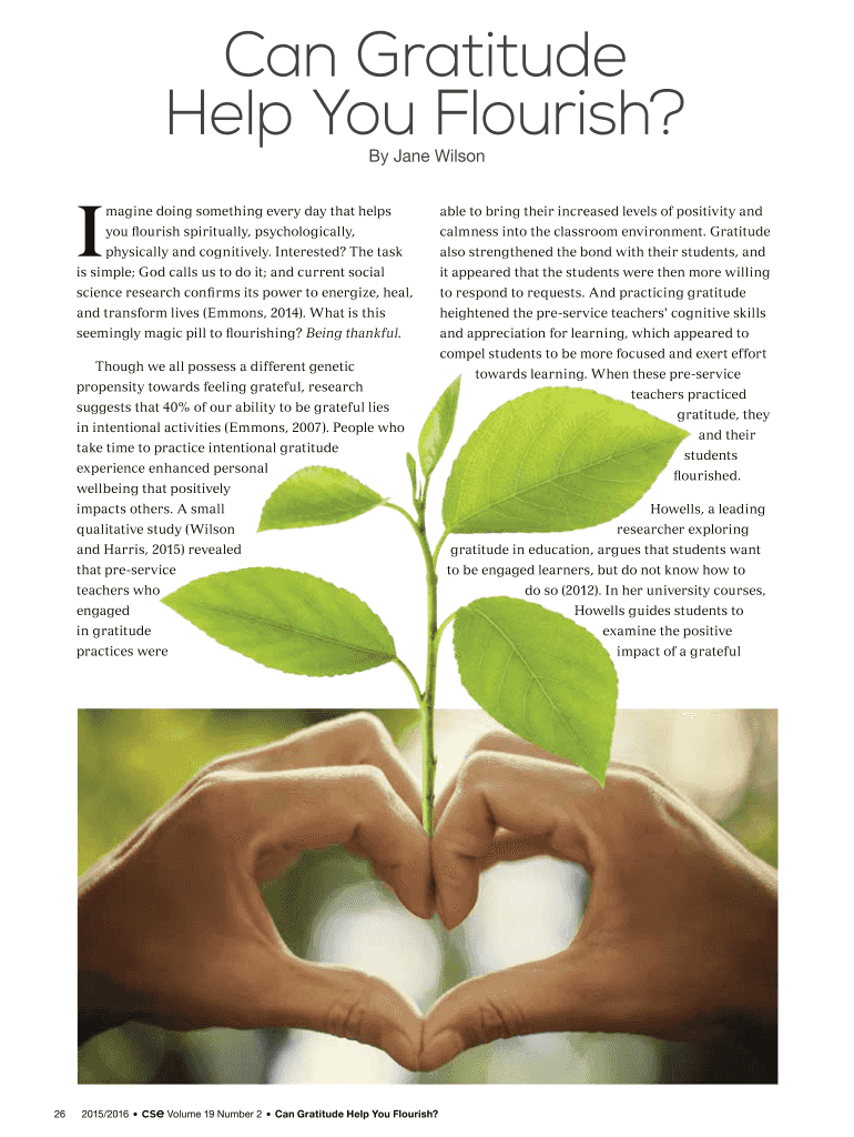 Fillable Online Can Gratitude Fax Email Print - pdfFiller