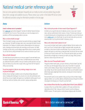 Fillable Online National medical carrier reference guide Fax Email ...