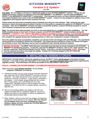 Fillable Online KITCHEN MINDER* Fax Email Print - pdfFiller