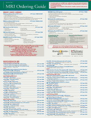 Fillable Online MRI Ordering Guide Fax Email Print - pdfFiller
