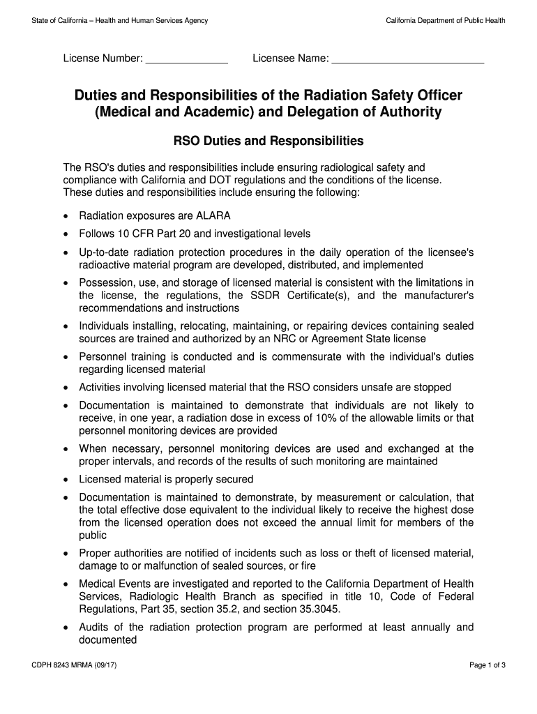 Fillable Online Duties And Responsibilities Of The Radiation Safety fillable-online-duties-and-responsibilities-of-the-radiation-safety