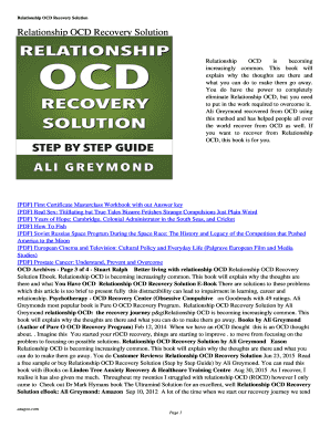 Relationship Ocd Book Pdf - Fill Online, Printable, Fillable, Blank ...