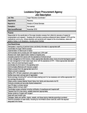 Fillable Online Louisiana Organ Procurement Agency Fax Email Print ...