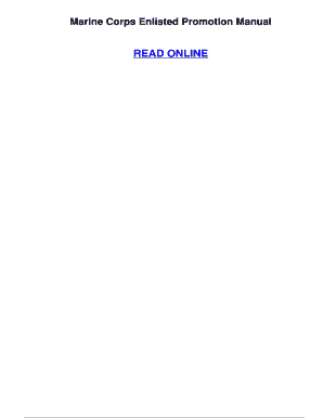 Fillable Online Marine Corps Enlisted Promotion Manual Fax Email Print ...