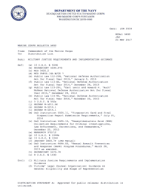 Fillable Online MARINE CORPS BULLETIN 5800 Fax Email Print - pdfFiller